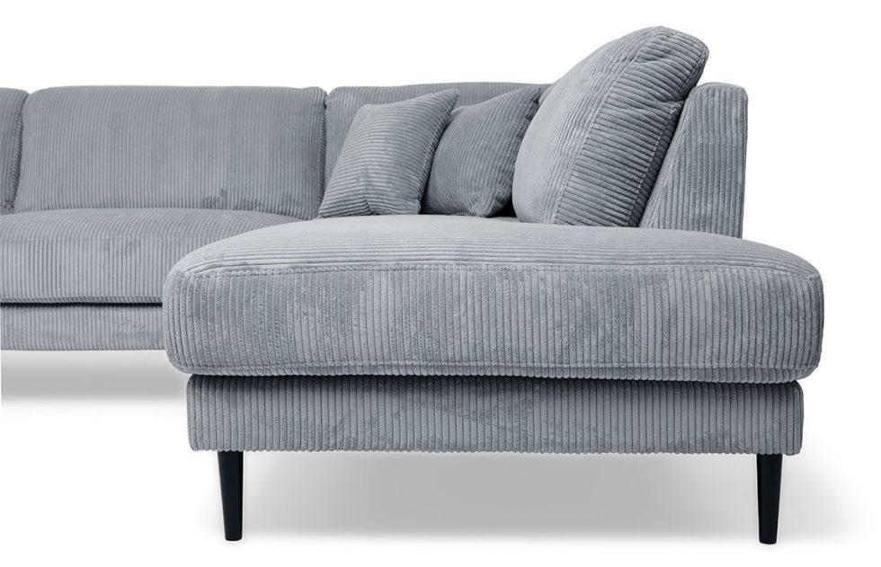 Hoekbank Maes ribstof blauw - JaxxChoice Store Huissen